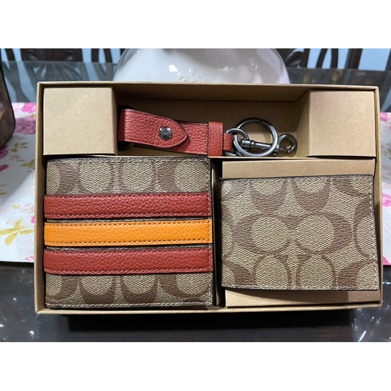 NWT Coach Men 3in1 Wallet with Key Ring | Shopee Malaysia