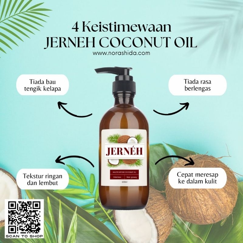 JERNÉH Coconut Oil (Odorless and Non-Greasy) | Shopee Malaysia