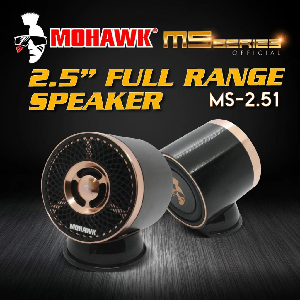 MOHAWK MS Series MS-2.51 2.5" inch Full Range Speaker 3way Tweeter/Mid ...