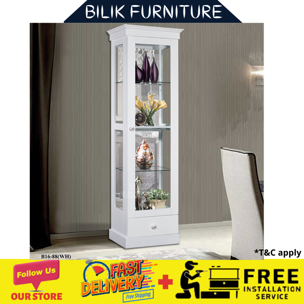 BILIK FURNITURE-1 DOORS DISPLAY CABINET/ DISPLAY RACK/GLASS DISPLAY ...