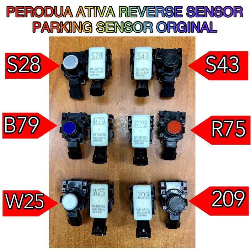 PERODUA ATIVA PACKING SENSOR REVERSE SENSOR FRONT AND REAR ORIGINAL ...