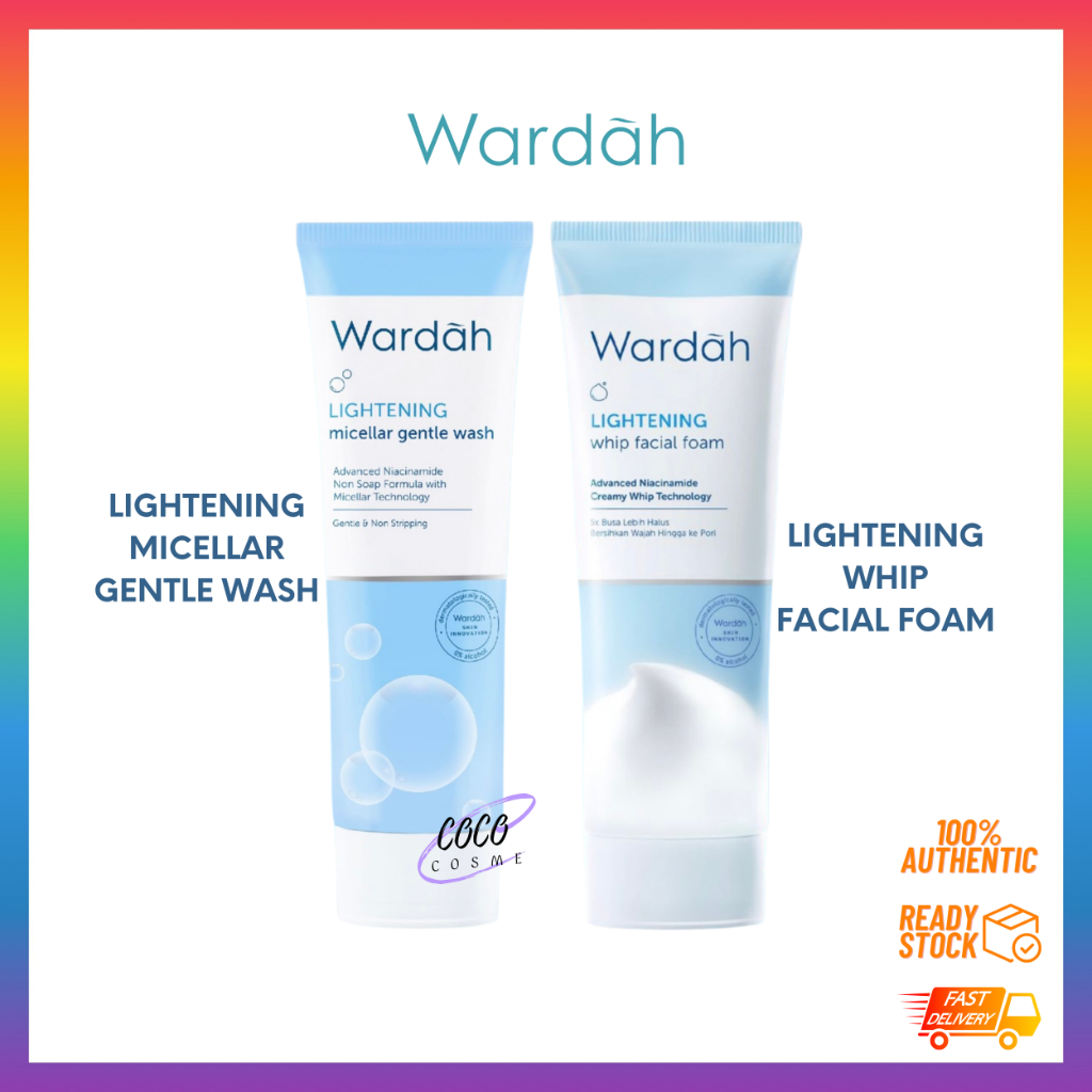 WARDAH Lightening Whip Facial Foam | Micellar Gentle Wash (100ml ...