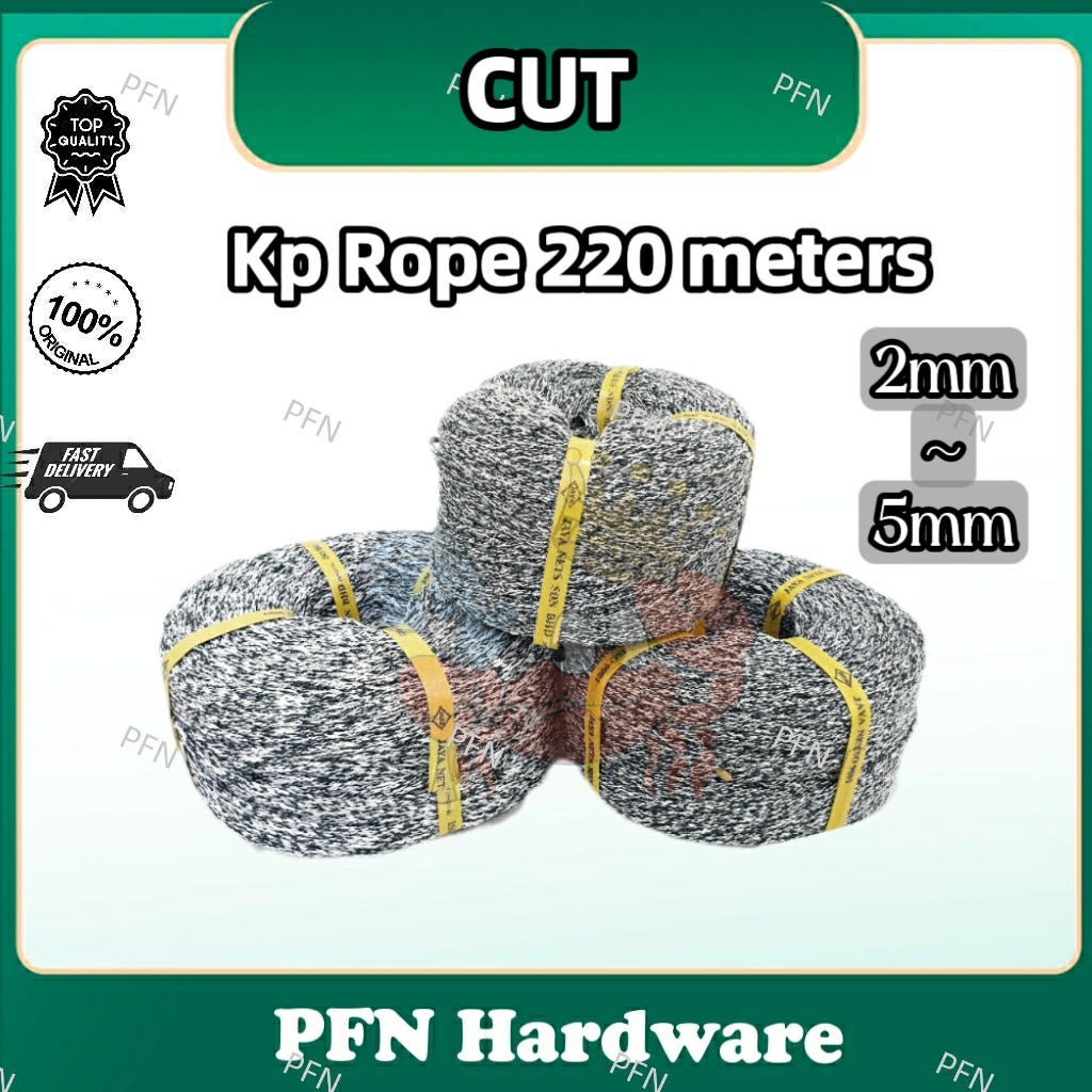 KP Rope 2mm-5mm (CUT)Tali KP JAYA Brand (10m / 20m) Green Colour TALI ...