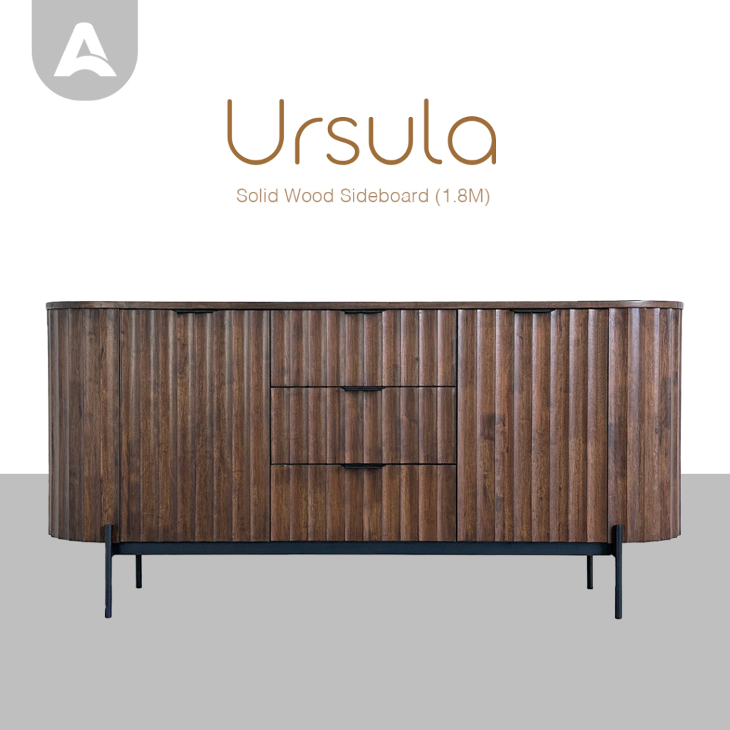 Ursula Solid Wood Sideboard (1.8M) | Shopee Malaysia
