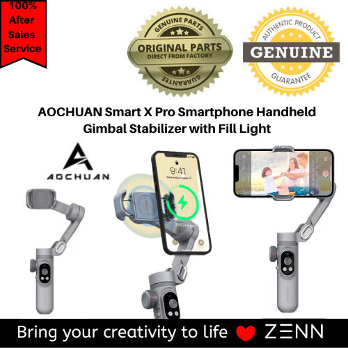 AOCHUAN SMART X Pro / SMART XE 3-Axis Gimbal Stabilizer with Bluetooth Connection for Smartphone ...