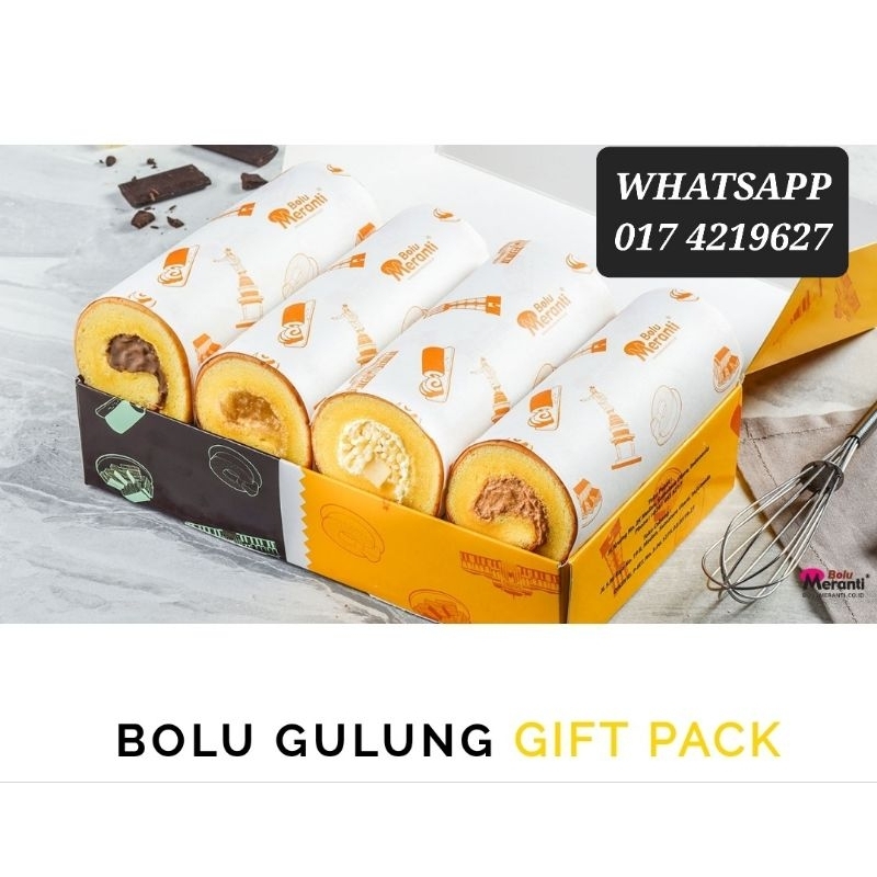 BOLU MERANTI GIFT PACK, HALAL BOLU MERANTI MEDAN INDONESIA BOLU GULUNG ...