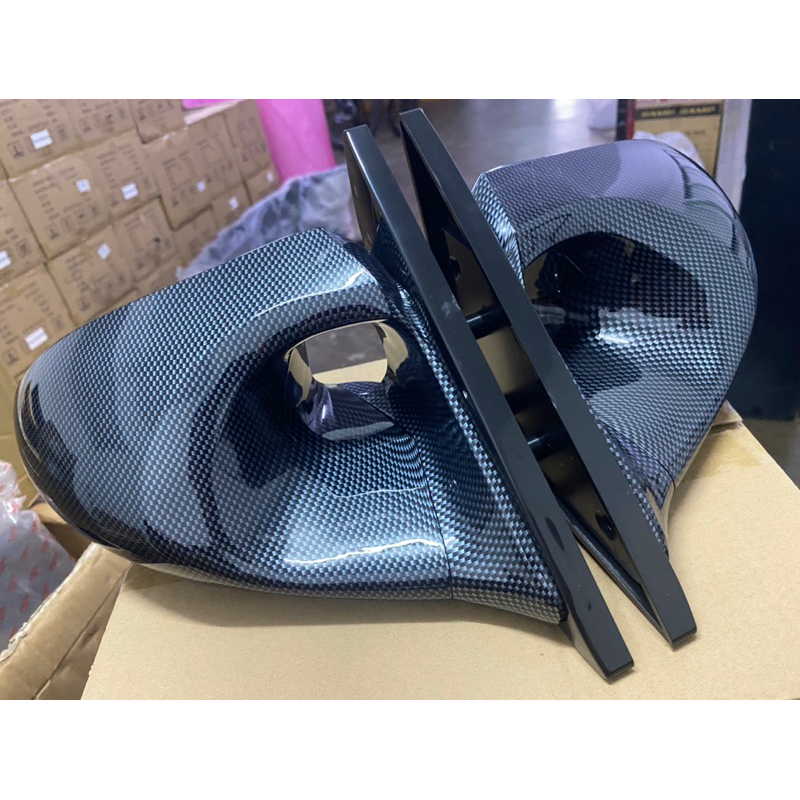Evo3 Ganador Side Mirror Carbon Look Wira Satria Putra Arena Neo ...