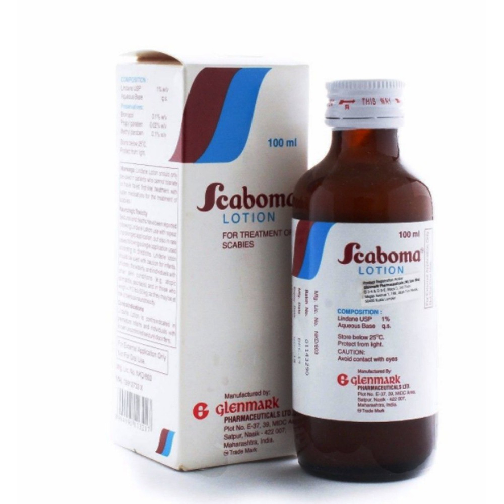 Scaboma Lotion (100ml) | for Treatment of Scabies | Lotion Kurap Buta ...