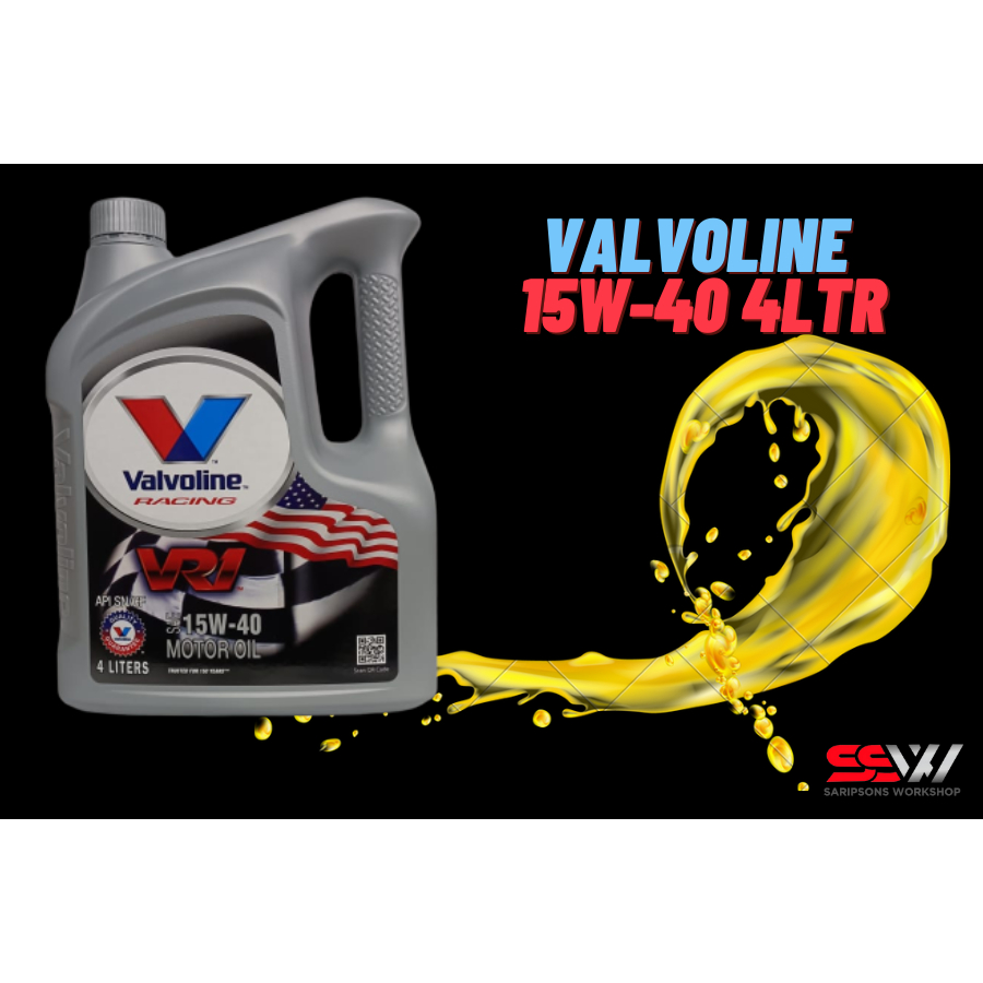VALVOLINE VR1 RACING 15W40 SN/CF ENGINE OIL 4L | Shopee Malaysia