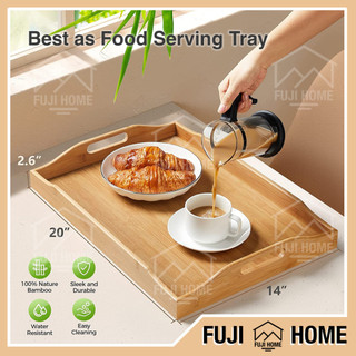 🏠READY STOCK🏠Wooden Serving Tray Food Tray for Tea Coffee Breakfast ...