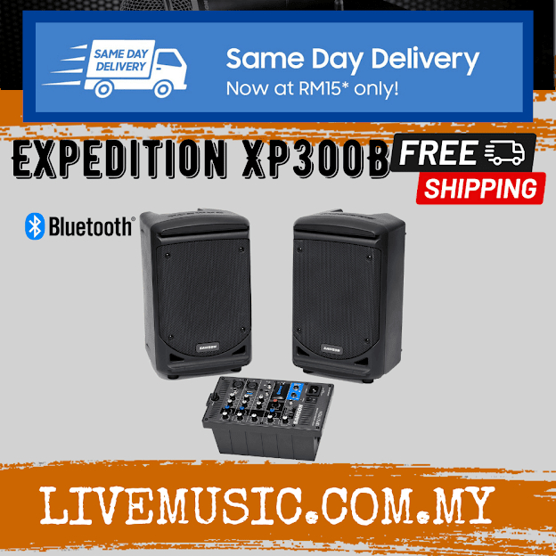 Samson Expedition XP300B 300W 6 Channel Portable PA System With ...