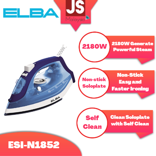 PHILIPS STEAM IRON [ DST1010/20 ] OR Elba Steam Iron ESI-N1852 | Shopee ...