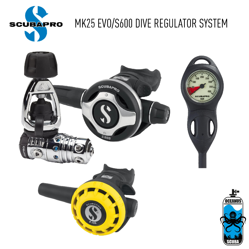 SCUBAPRO MK25 EVO/S600 DIVE REGULATOR SYSTEM Sets for Scuba Diving ...