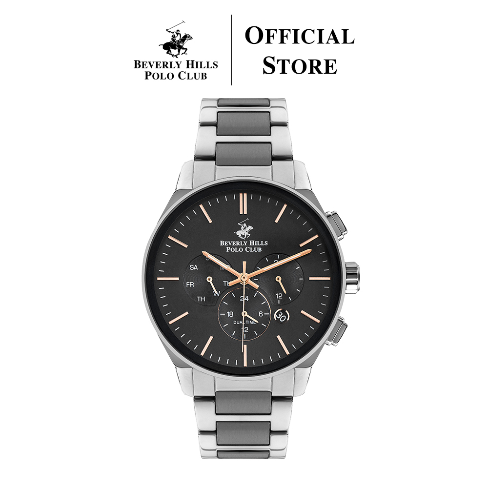 Beverly Hills Polo Club BHPC Men's Stainless Steel Quartz Watch BP3223X ...
