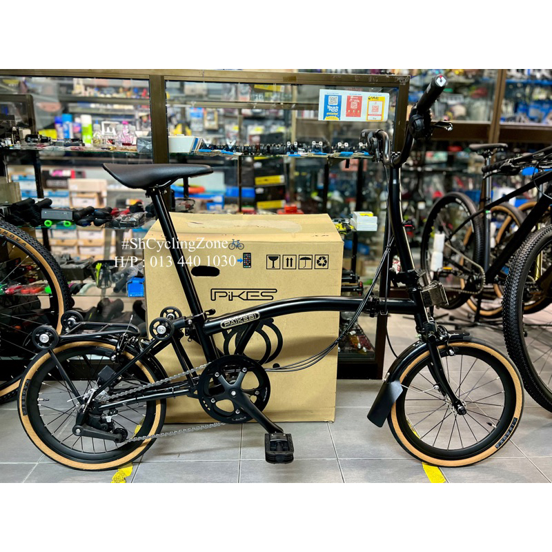 Pikes 9speed Folding Bike with M Handlebar+ FreeGift | Shopee Malaysia