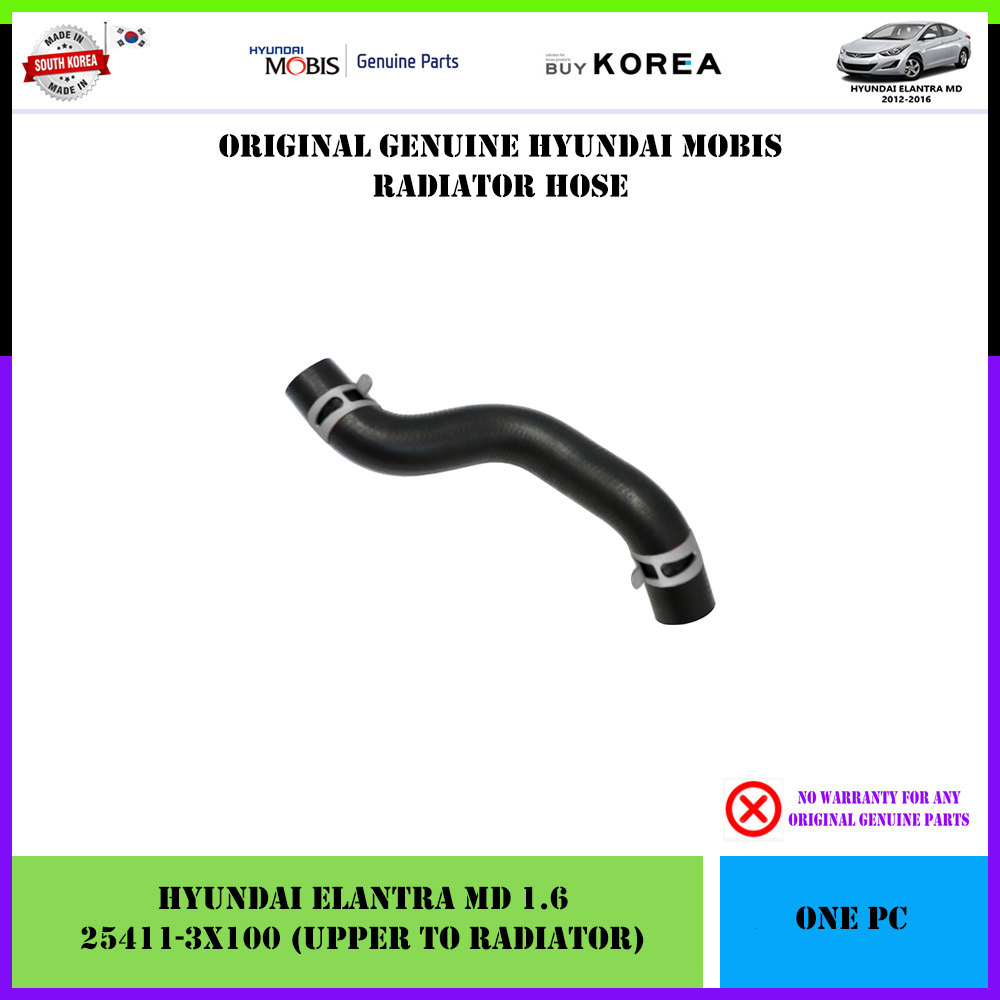 Hyundai Elantra MD 1.6 Genuine Mobis Radiator Hose (Upper Hose A 25411 ...