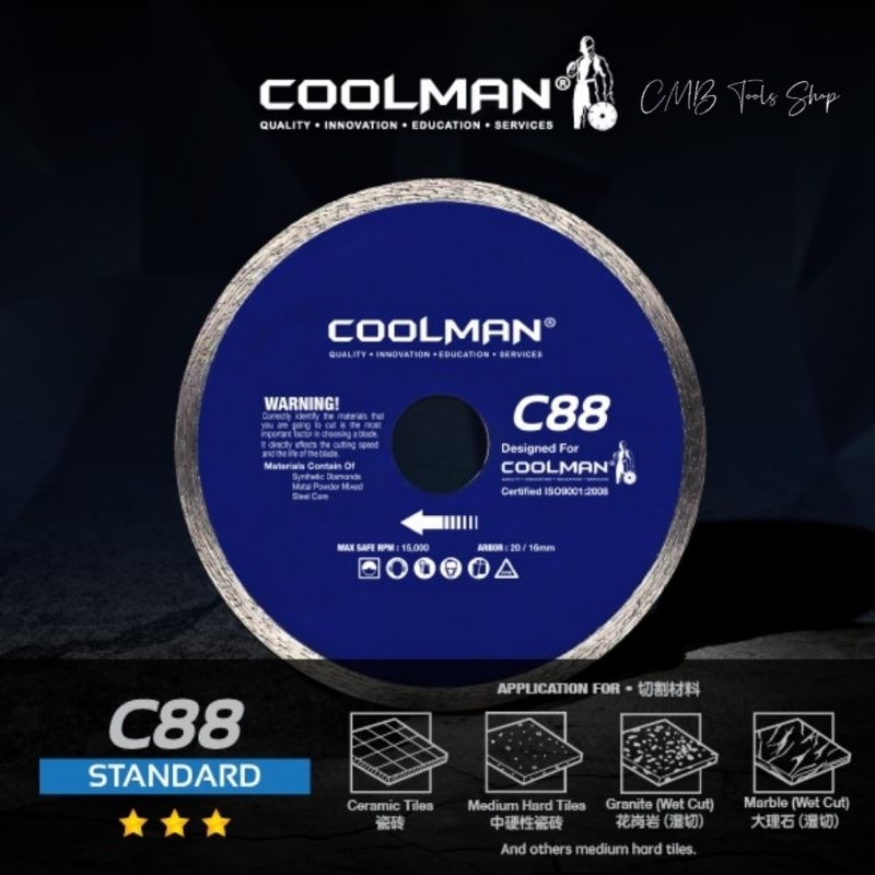 COOLMAN C88 STANDARD 105MM (4") CUTTING BLADE | Shopee Malaysia