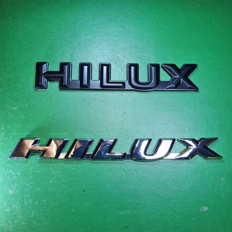 Toyota HILUX 3D badge Abs Chrome Plating Emblem Logo Sticker | Shopee ...