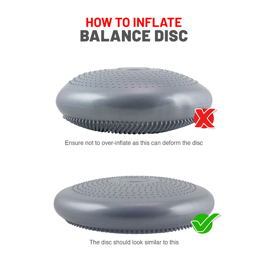 TRIDENT MASTER BALANCE DISC UPGRADE BOSU YOGA BALANCE BALL FITNESS GYM ...