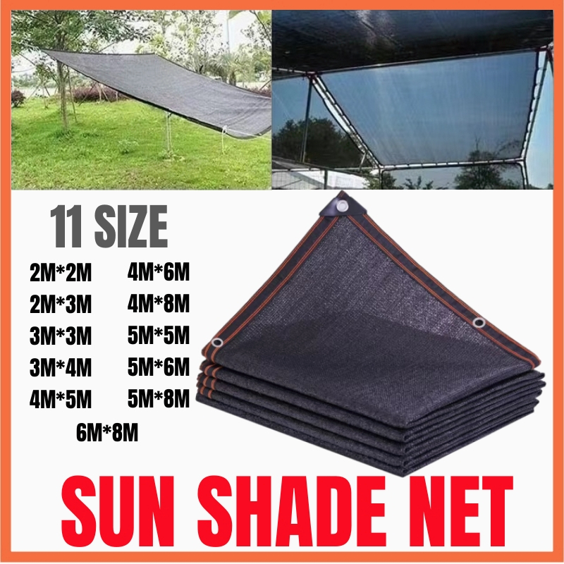 【6 Pin】 Sun Shade Net Patio Pool Shade Sail Garden Sunscreen Sunblock ...