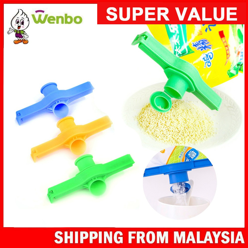 Wenbo Food Sealer Clip with Nozzle Food Sealing Clip Food Clipper ...