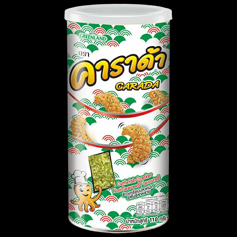 Carada Rice Ball Cuttlefish cracker/Seaweed/Squid Flavour snacks ...