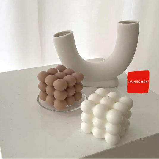 (MALAYSIA HANDMADE) DEIMOS INS Style Rubic's Cube Candle Magic Rubik ...