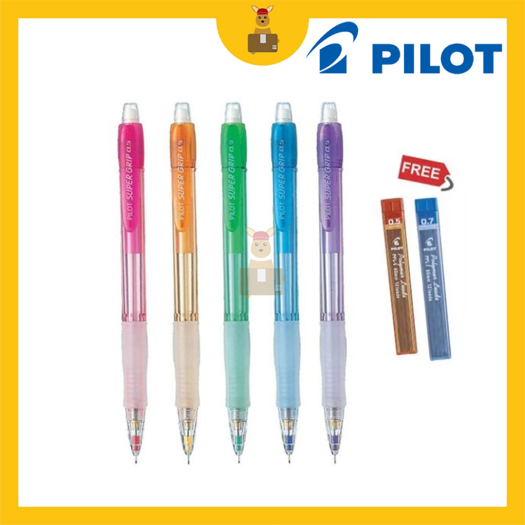 PILOT Super Grip Mechanical Pencil Pencil Lead Value Pack (0.5mm / 0 ...