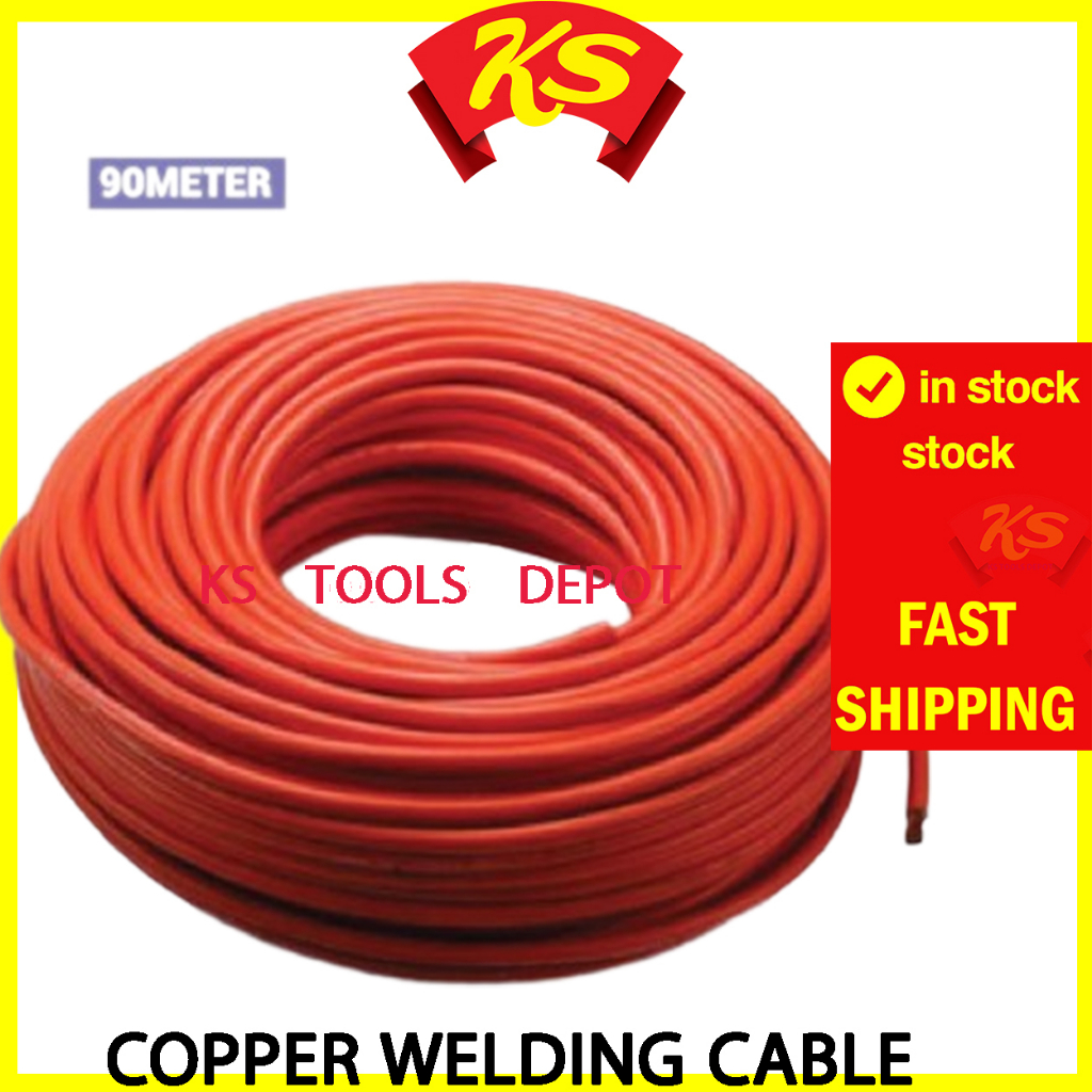90 METER COPPER WELDING CABLE 300A, 400A, 500A | Shopee Malaysia