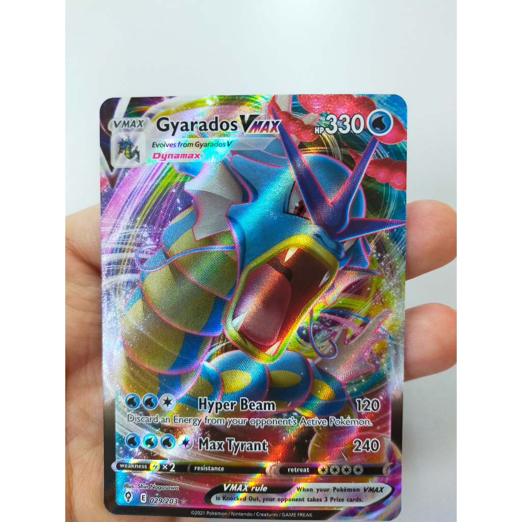 Water Type - Pokemon Card VMAX - Gyarados VMAX 029/203 | Shopee Malaysia