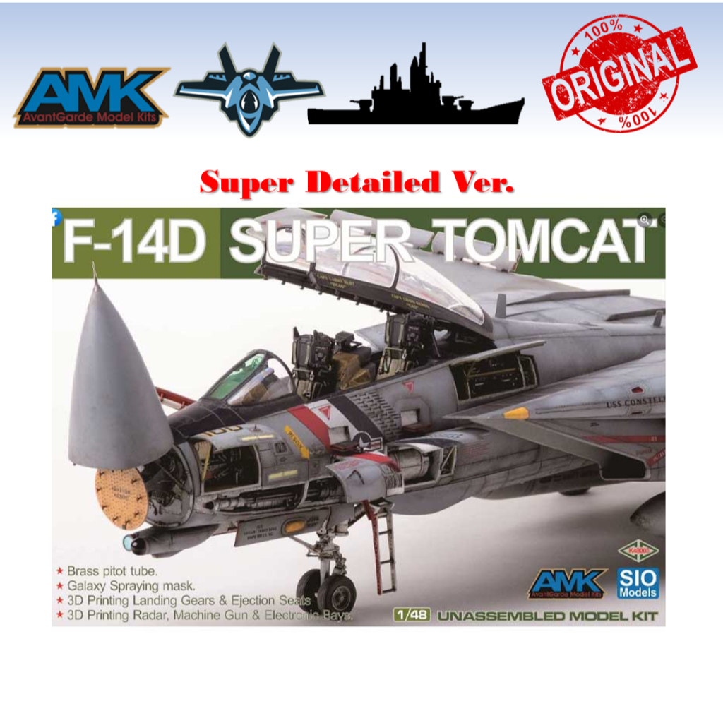 SIO Models AMK AvantGarde Model Kits 1/48 Super Tomcat F-14D (Super ... SIO Models AMK AvantGarde Model Kits 1/48 Super Tomcat F-14D (Super ...