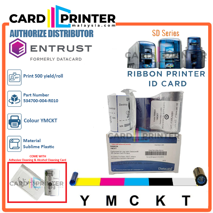Datacard SD260 Old Model, SD360, SD460 YMCKT Color Ribbon Cartridge ...