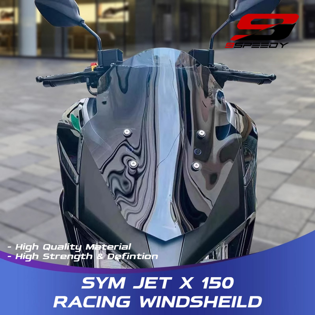 SYM JET X 150 Racing Windshield (High Quality) | Shopee Malaysia