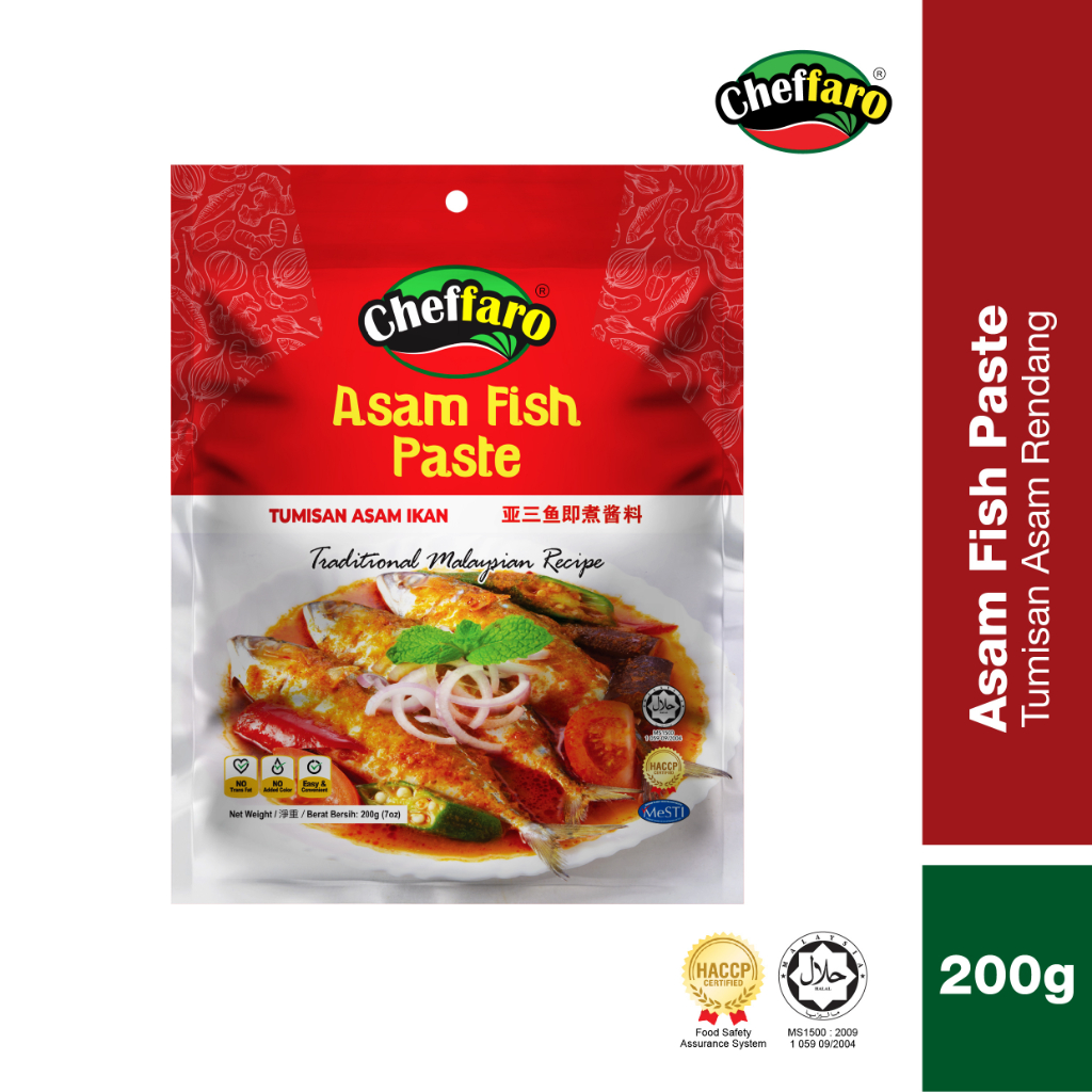 Cheffaro Instant Asam Fish Cooking Paste (200g) / Pes Asam Ikan ...