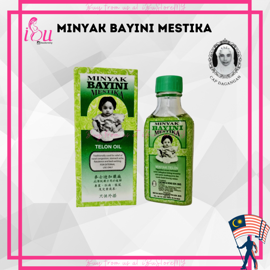 Minyak Bayini Mestika Gosok Telon 30ml Telon Oil Baby Angin Mustika ...
