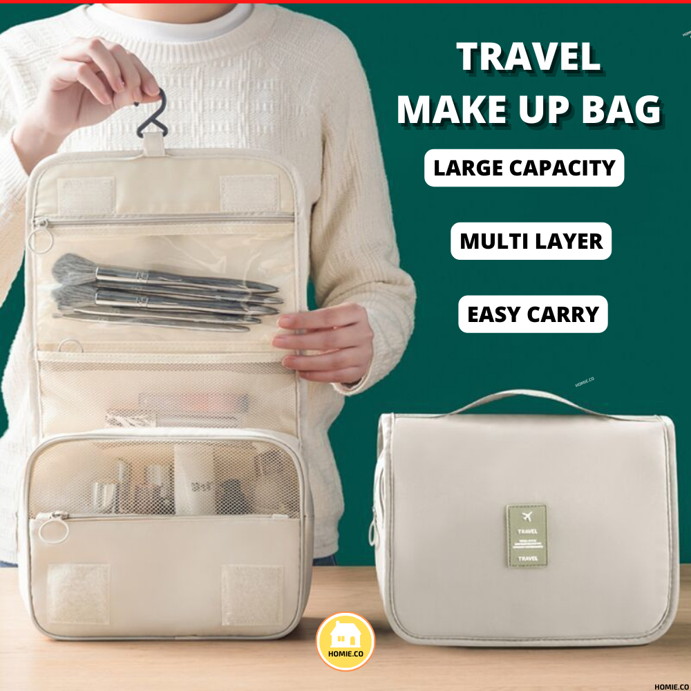 Travel Zipper Bag Makeup Beauty Cosmetic Beg Makeup Murah Bag Organizer ...