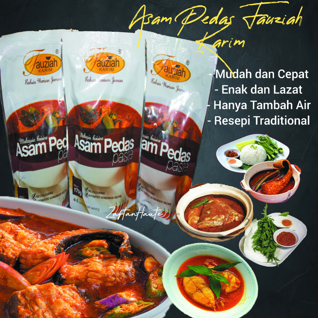 PASTE ASAM PEDAS FAUZIAH KARIM MELAKA PASTE CEPAT MUDAH [PAKET ...