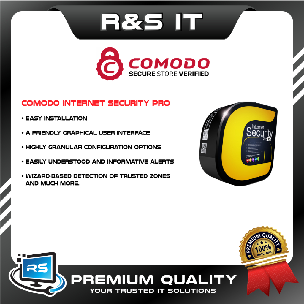 Comodo Internet Security Pro - Scratch Card (1PC/1Year) | Shopee Malaysia