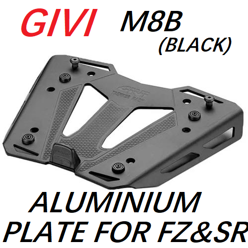 GIVI MONOKEY ALUMINIUM BASE PLATE M8A /M8B -BLACK /SILVER (SPECIAL ...