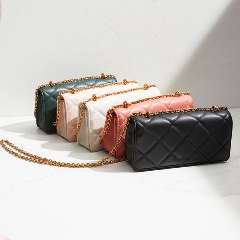 New Quilted Ladies Purse Chain cross-body Long wallet (WIth Box ...