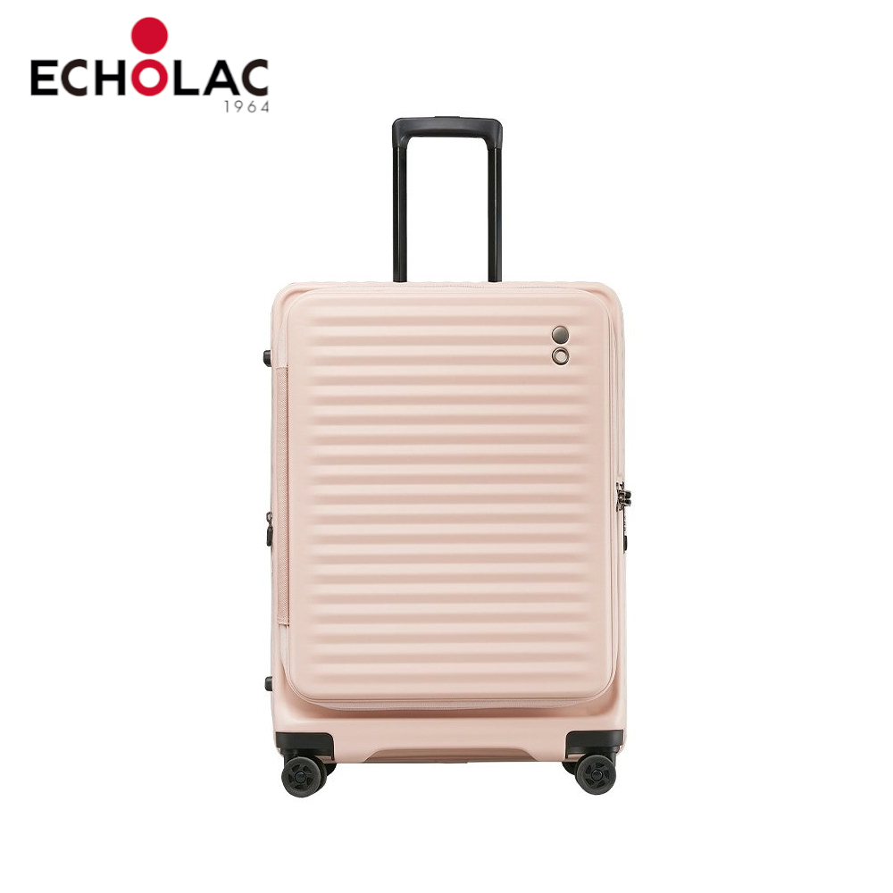 Echolac Celestra Polycarbonate PC Double-Coil Zipper Hard Shell Case Luggage Bag Travel Bagasi ...