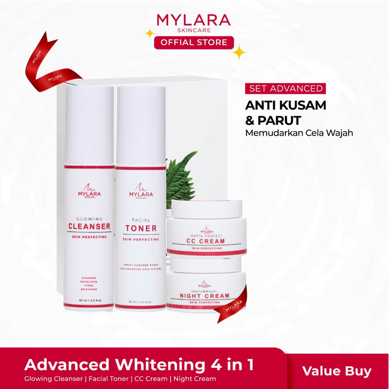 MYLARA Complete Whitening (Cleanser, Toner, Day & Night Cream) | Shopee ...