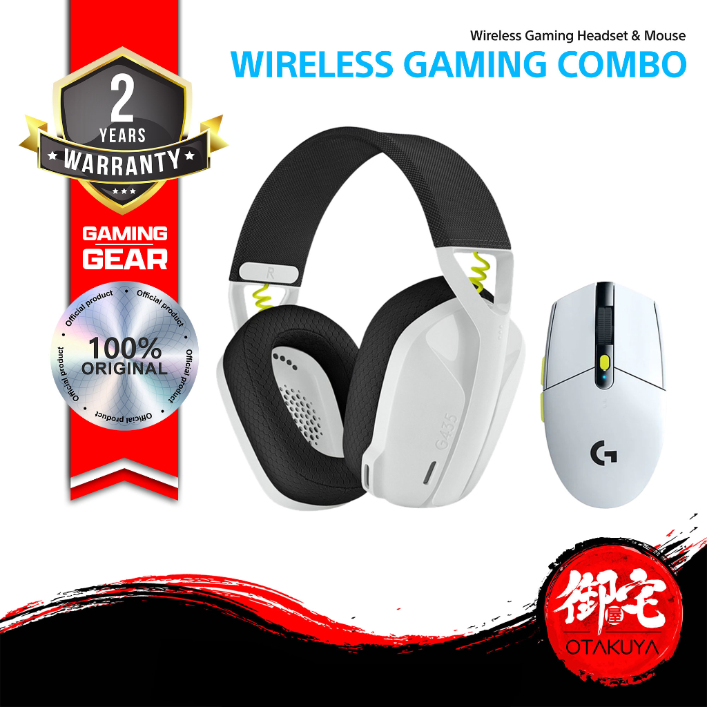 Logitech Wireless Gaming Combo G304 Lightspeed Wireless Gaming Mouse ...