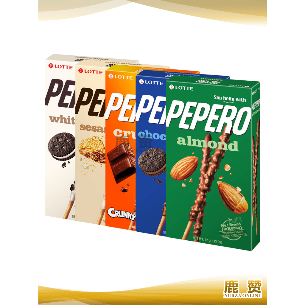 Korea Lotte PEPERO Assorted Flavour 32g-50g | Shopee Malaysia