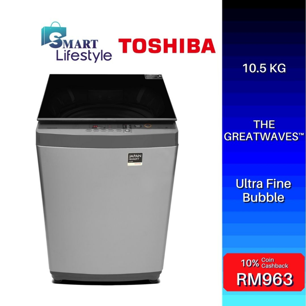 Toshiba Circular Air Intake Fully Auto Washing Machine (10kg) AW ...