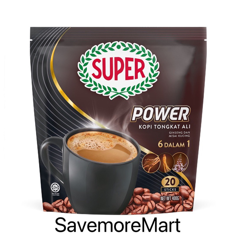 Super Power Roots 6 in 1 Kopi Tongkat Ali Ginseng Dan Misai Kucing 20 ...