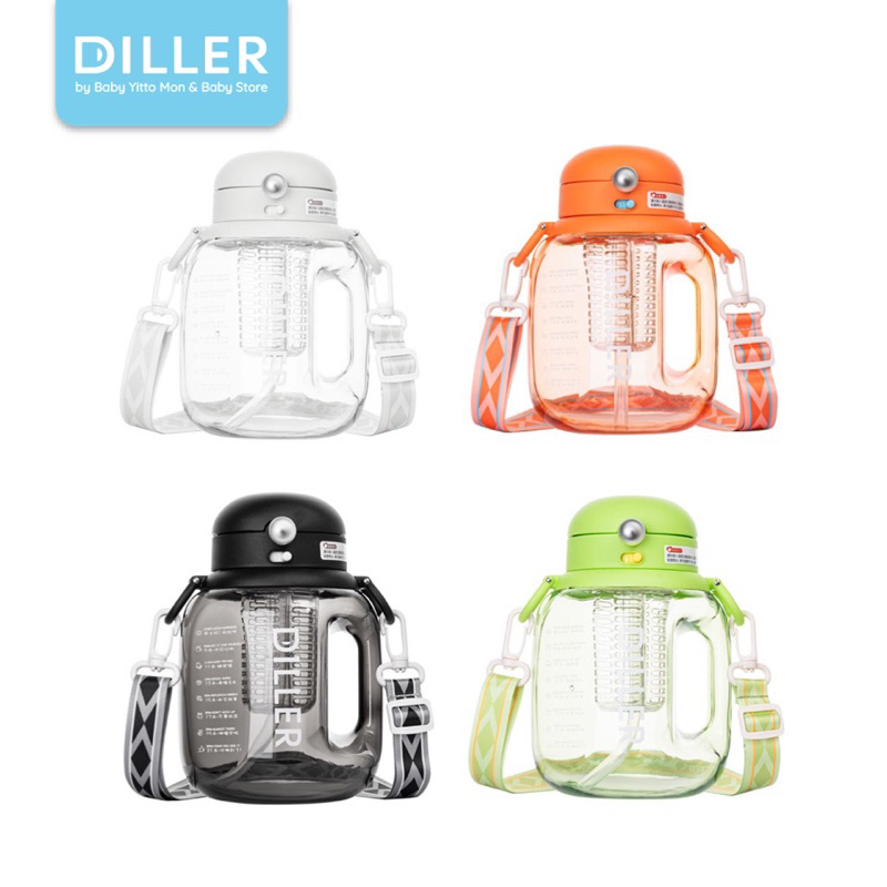 Diller Big Capacity Tritan Water Bottle 1600ml/2200ml (D2301) | Shopee ...