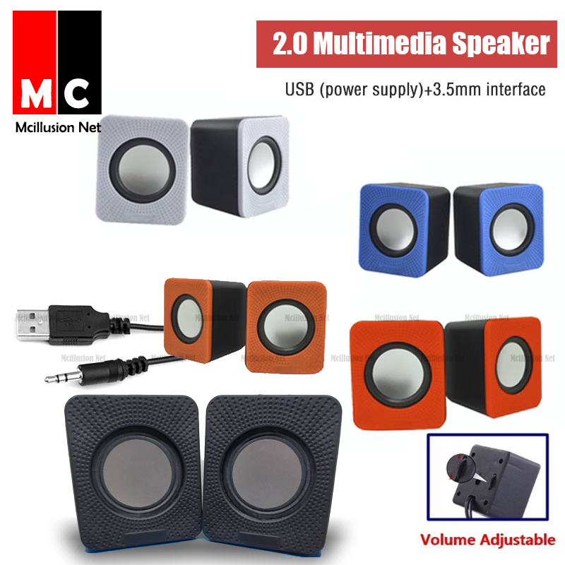 D-OIL PC/Laptop USB 2.0 Multimedia Speaker Mini Digital Speaker AUX | Shopee Malaysia