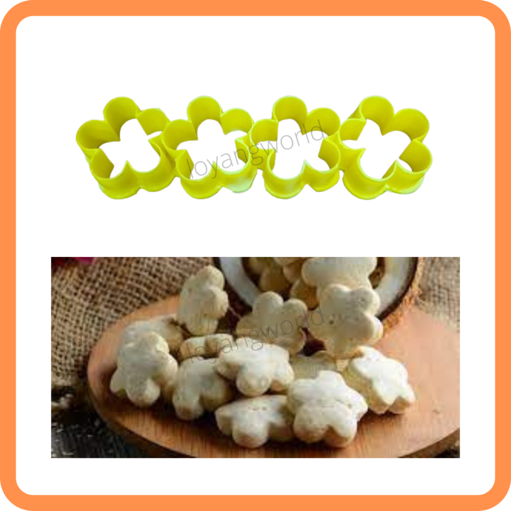 Penekap Biskut Cookies Cutter Rectangle love Jejari Crescent Moon ...