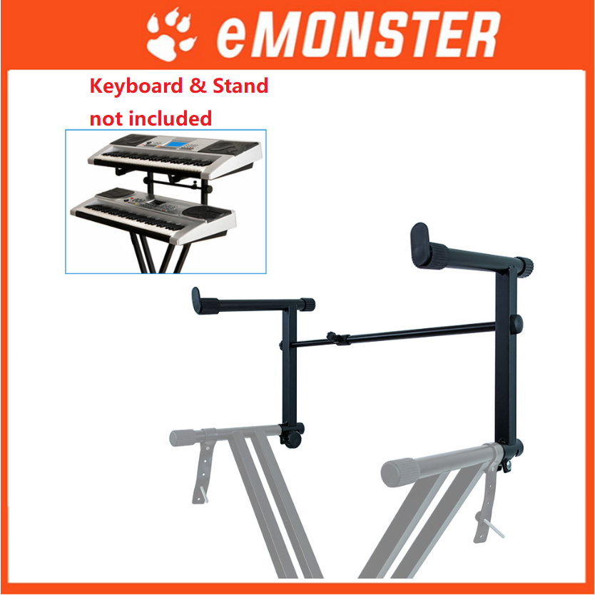 Electronic Piano Stand Riser 2nd Tier Keyboard Stand Extension Adapter ...